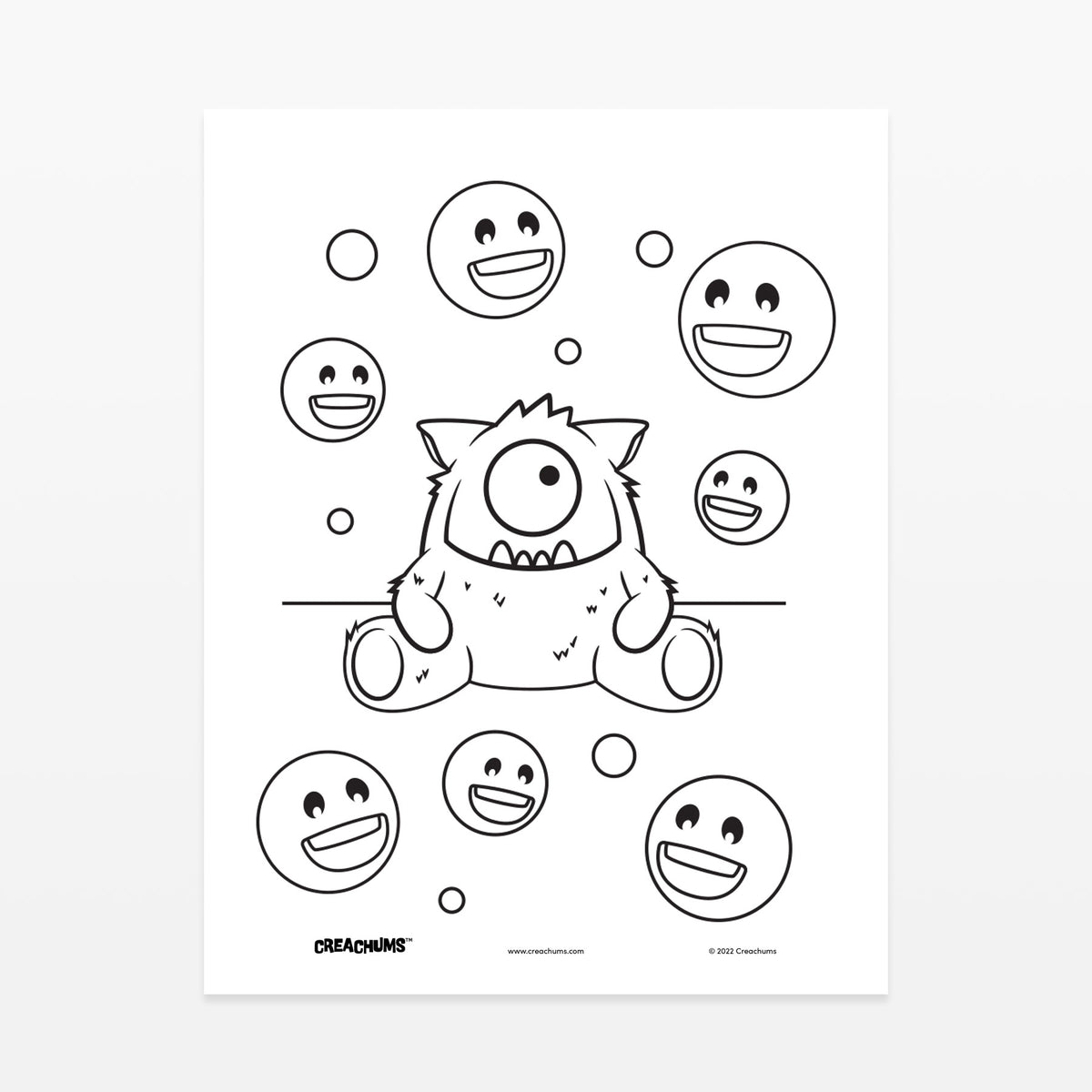 Free Pepper Coloring Page | Creachums Emoji Fun