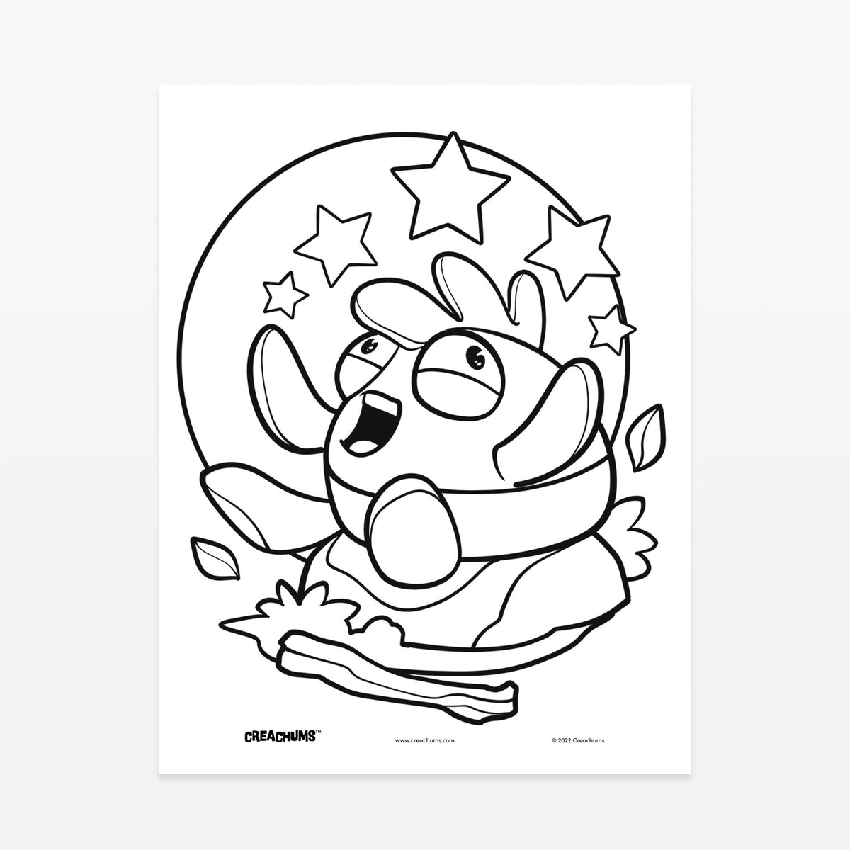 Free Poof Coloring Page | Creachums Master Storyteller